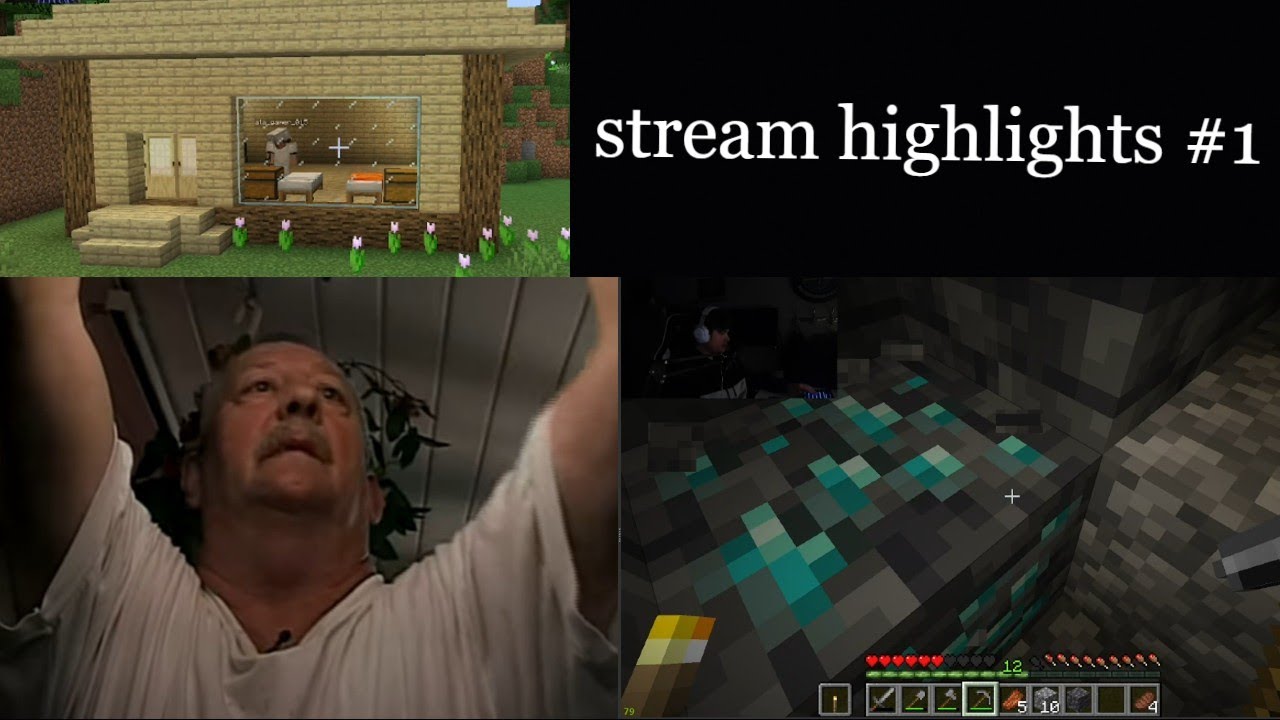 een huis bouwen in minecraft en kersemus man kijken- Stream Highlights ...