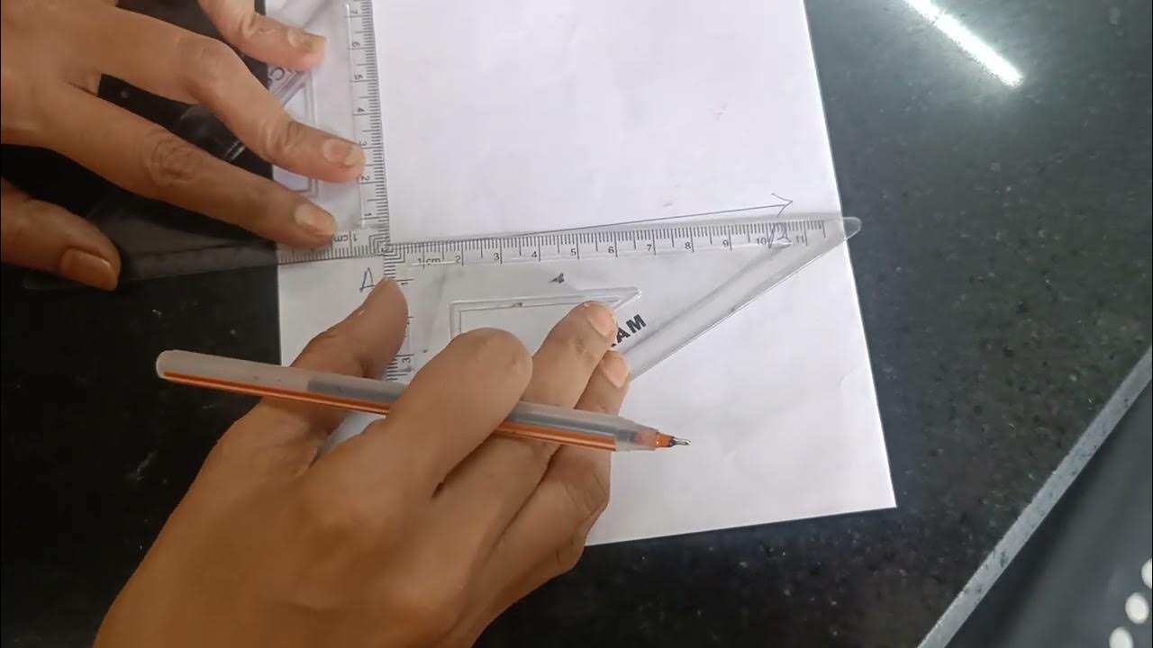 How to draw parallel lines using set square? - YouTube