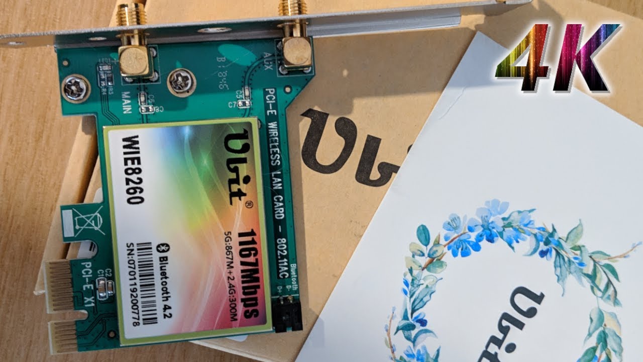 Ubit 1167Mbps Wifi/bluetooth card | Showcasing | Installation | Review ...