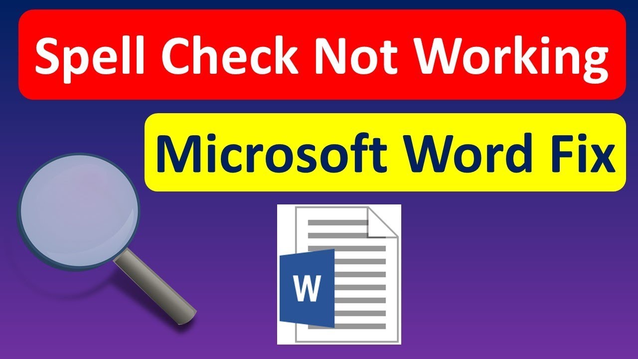 Spell Check Not Working In Microsoft Word Fix YouTube Spell Check Not Working In Microsoft Word Fix YouTube