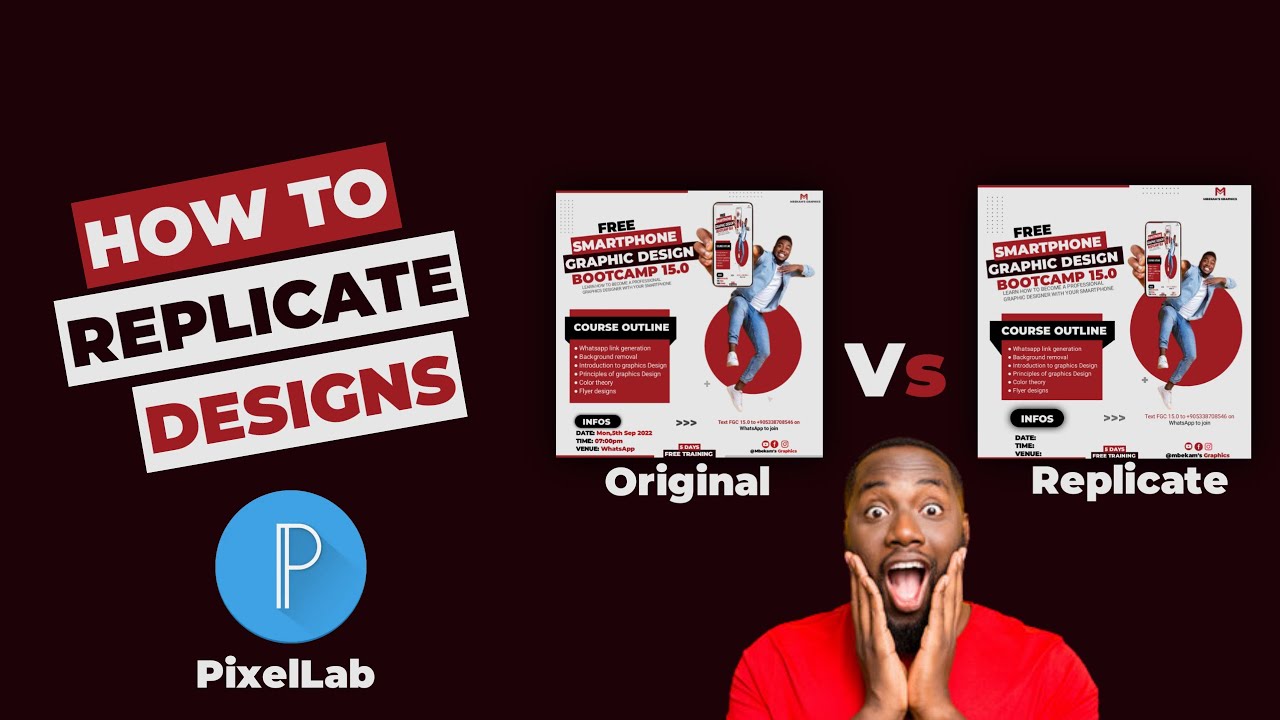 HOW TO REPLICATE DESIGN CONCEPTS IN PIXELLAB part 1| PixelLab TUTORIAL ...