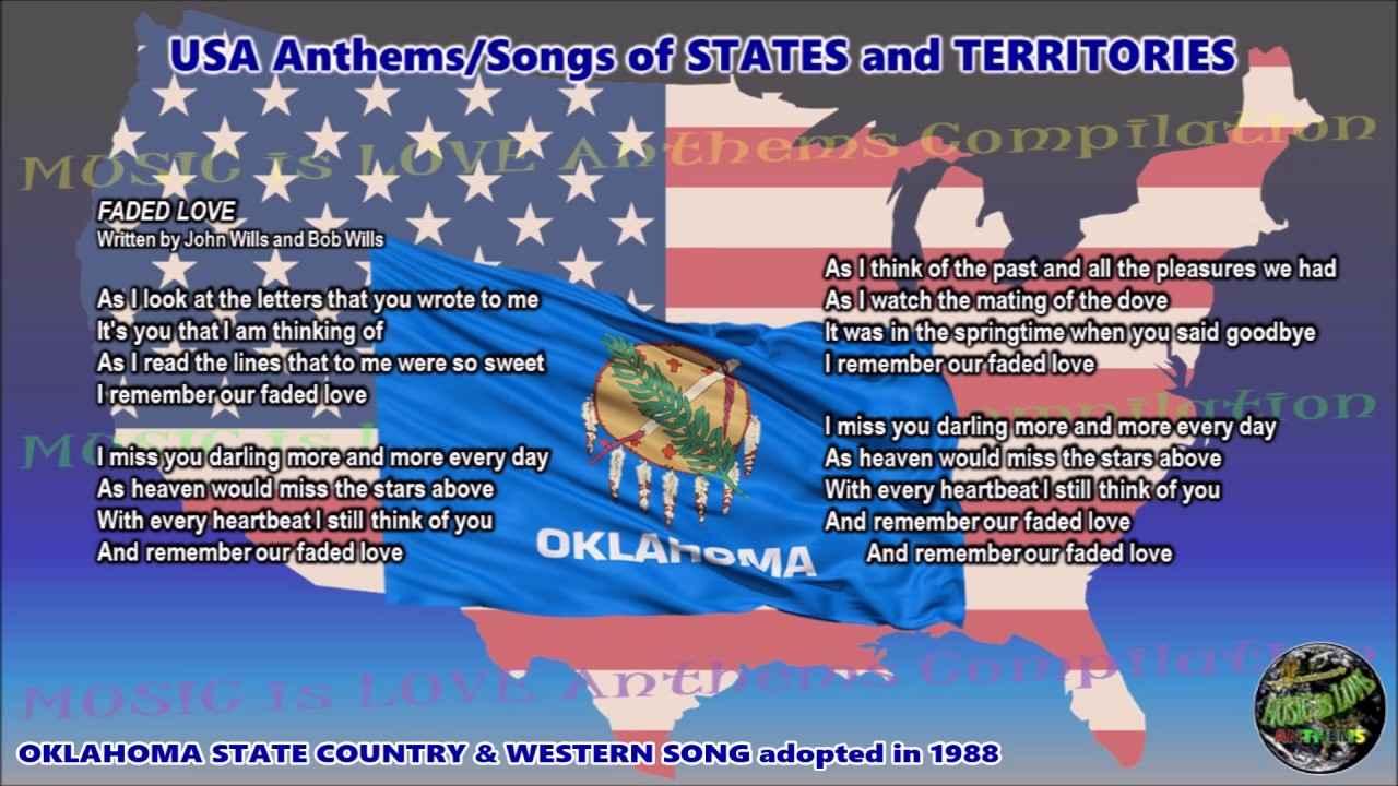 Oklahoma State Country Western Song FADED LOVE With Music Vocal And oklahoma-state-country-western-song-faded-love-with-music-vocal-and