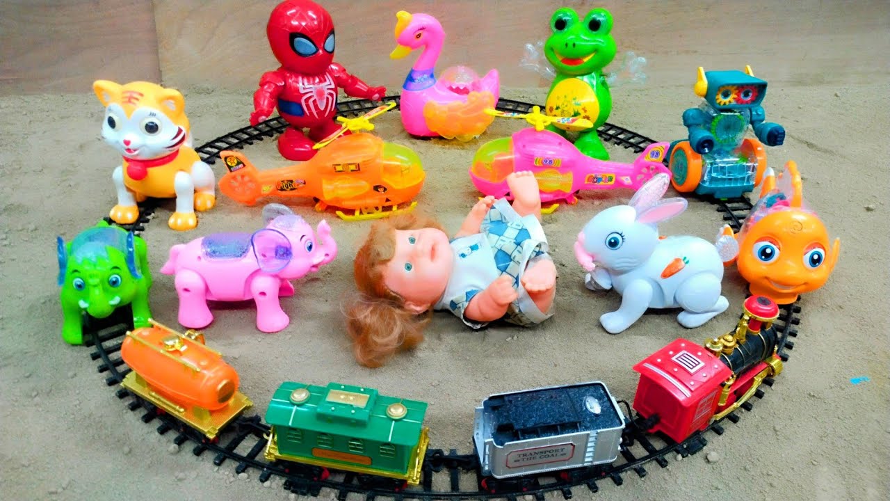 gadi wala cartoon| toy helicopter ka khilona| toy story| jcb, robot ...