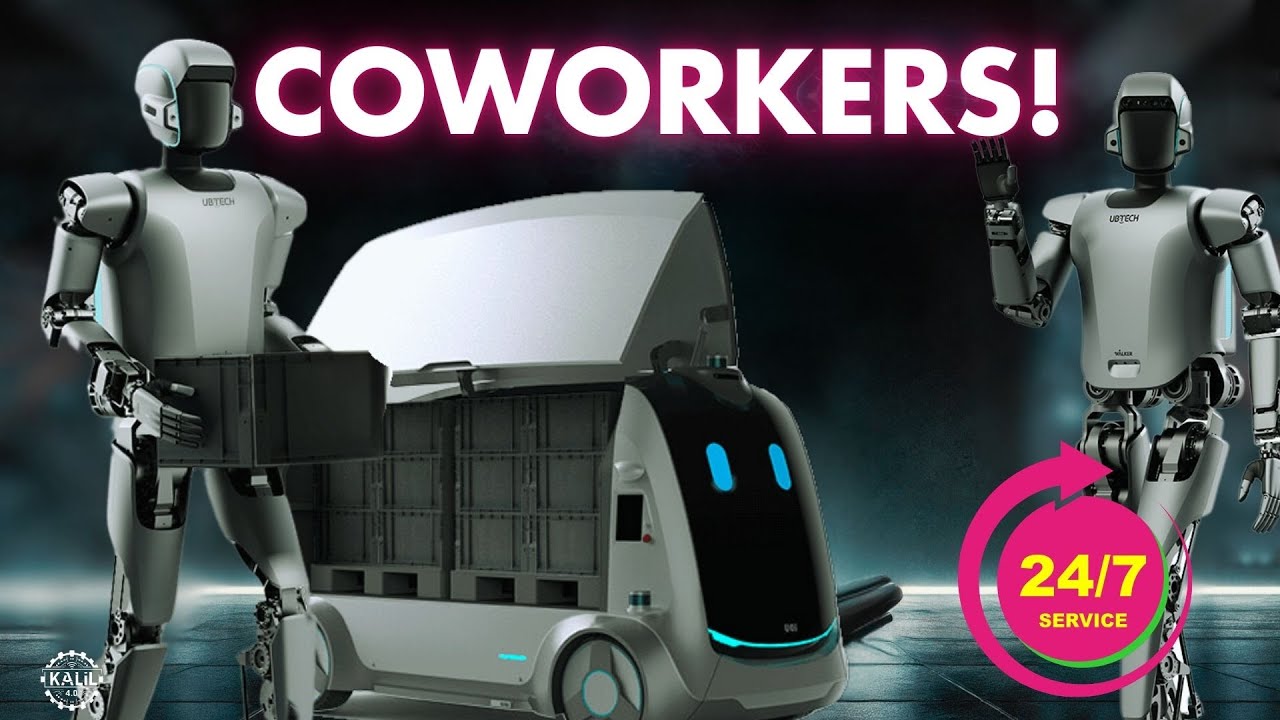 FULL Autonomous Logistics with UBTECH's Walker S1 Tesla Bot and Figure ...