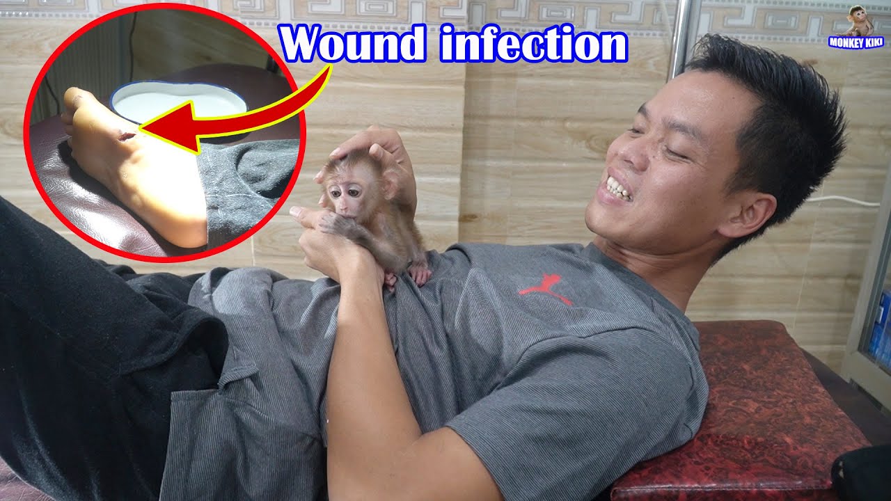 Dad and Happy went to the hospital to have surgery on the leg injury ...