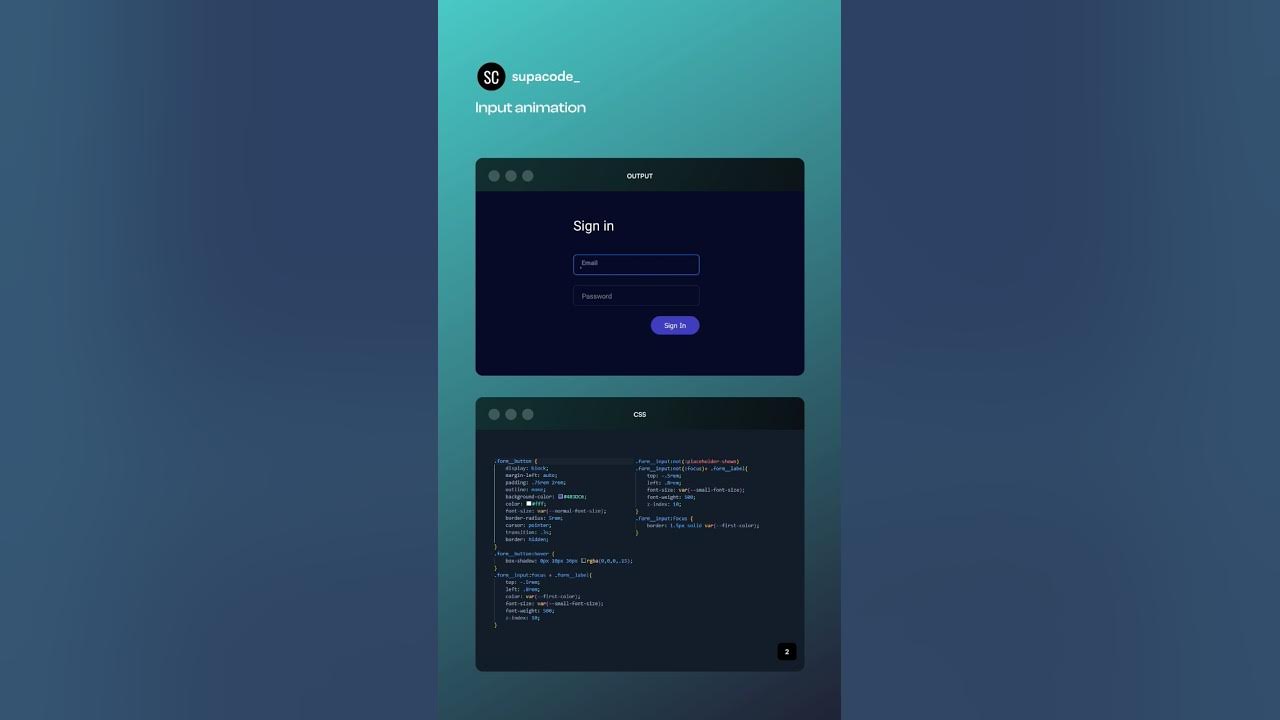Input Animation Using Html And Css Webdevelopment Webdesign