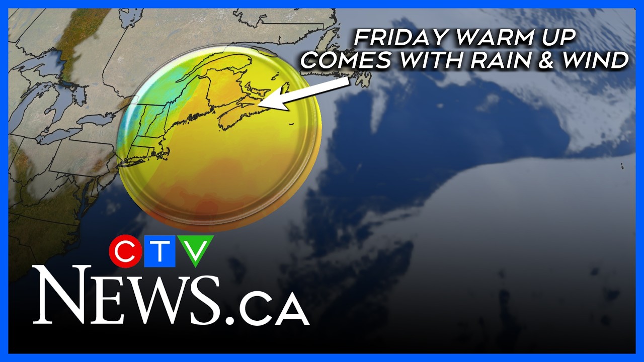 Weather statement issued for strong Friday wind in the Maritimes - YouTube