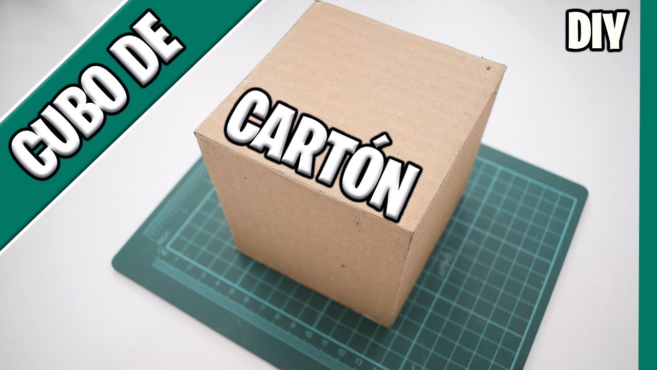 Cómo hacer un cubo de cartón corrugado - YouTube