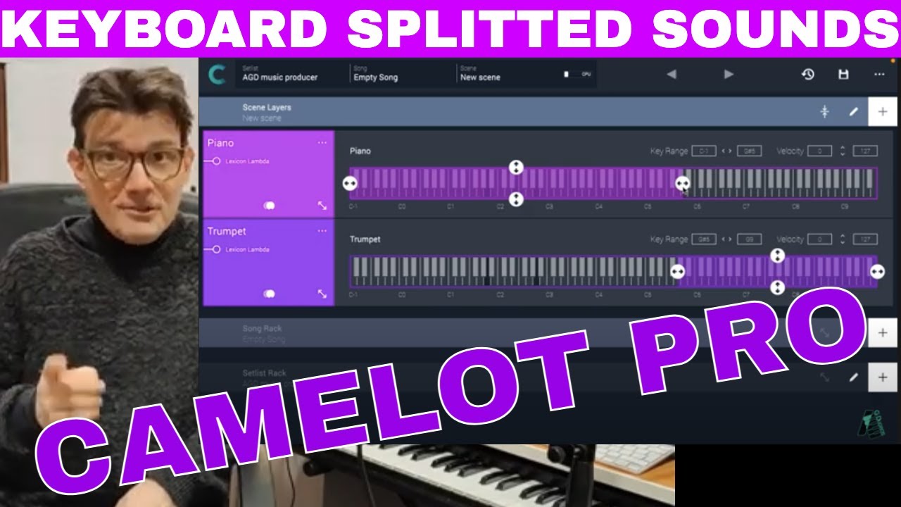 How to Create Keyboard Splitted Sounds with Camelot Pro | Audio ...