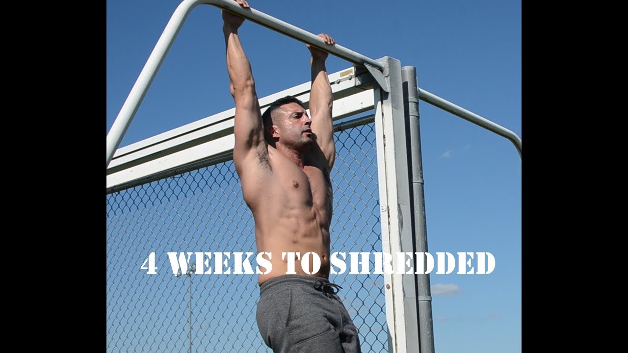 4 Weeks to Shredded - Day 1 - Outdoor workout - YouTube
