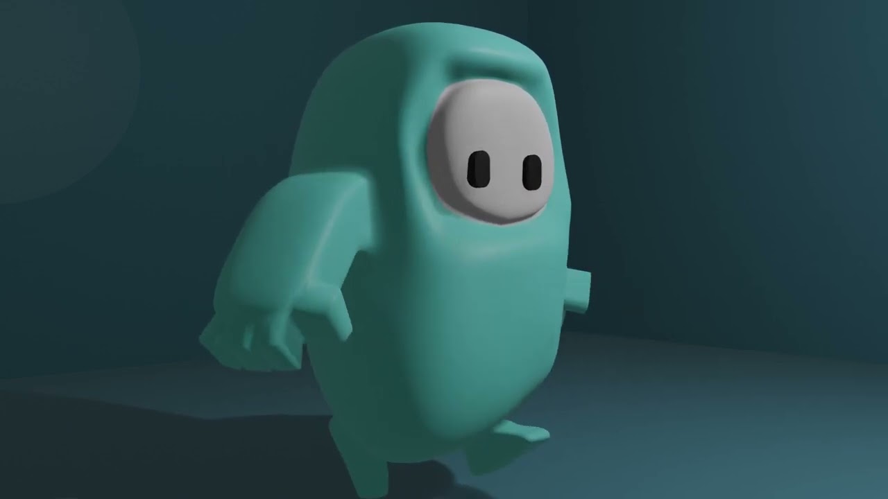 Fall Guys Walk 3d animation - YouTube