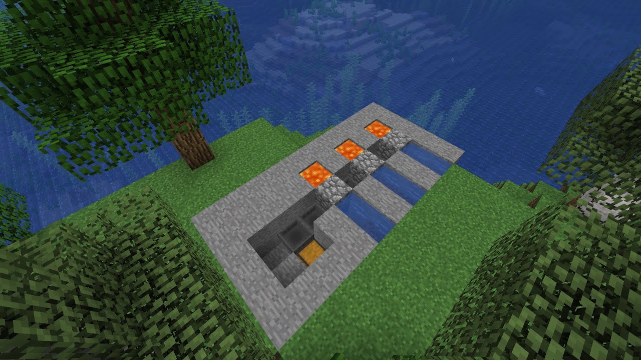 How to make a basic AFK Cobble Farm - YouTube
