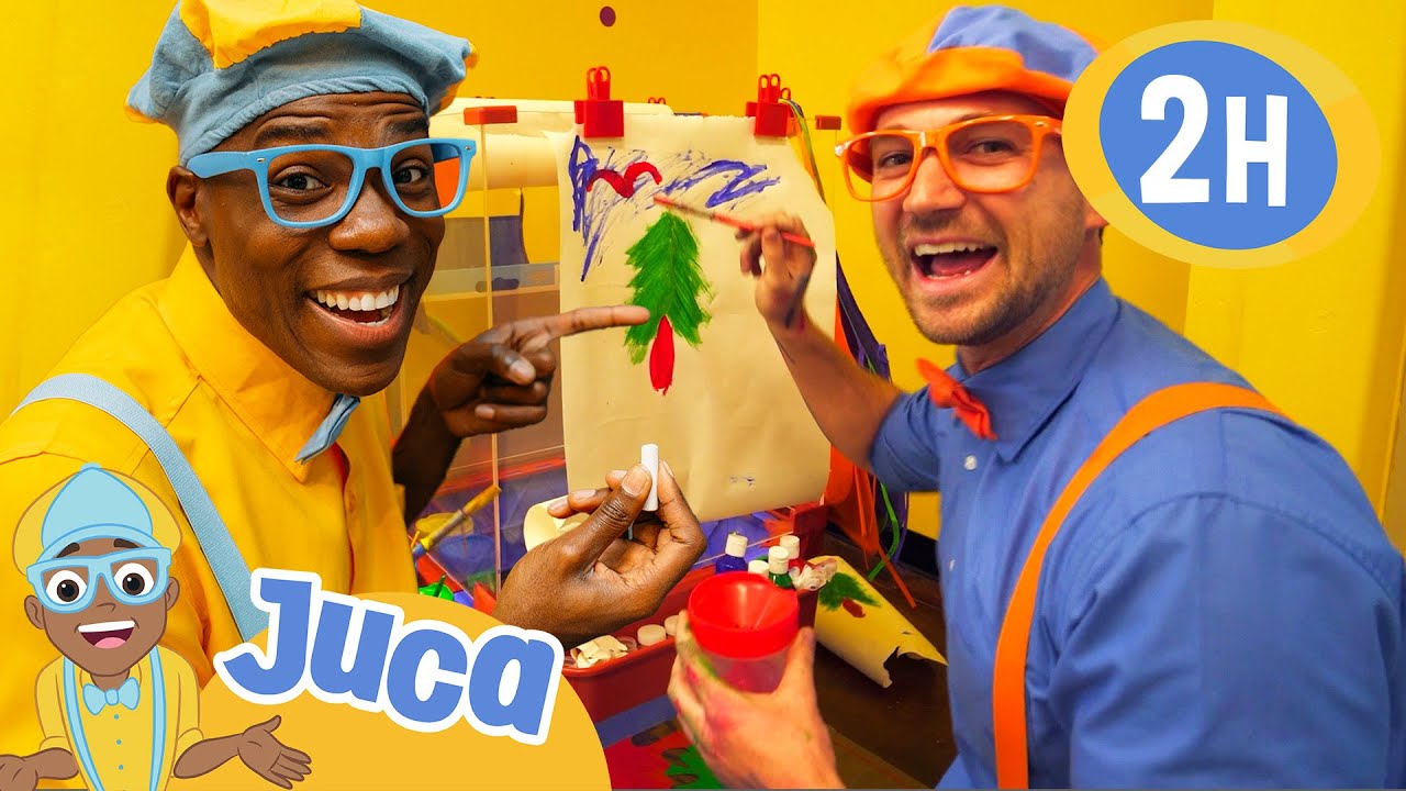 Juca e Blippi Aprendem a Pintar Juntos! | 2 HORAS DO JUCA! | Vídeos ...