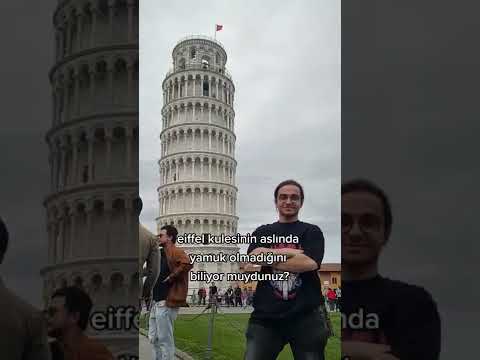 EİFFEL KULESİNİN ASLINDA YAMUK OLMADIĞINI BİLİYOR MUYDUNUZ? #shorts