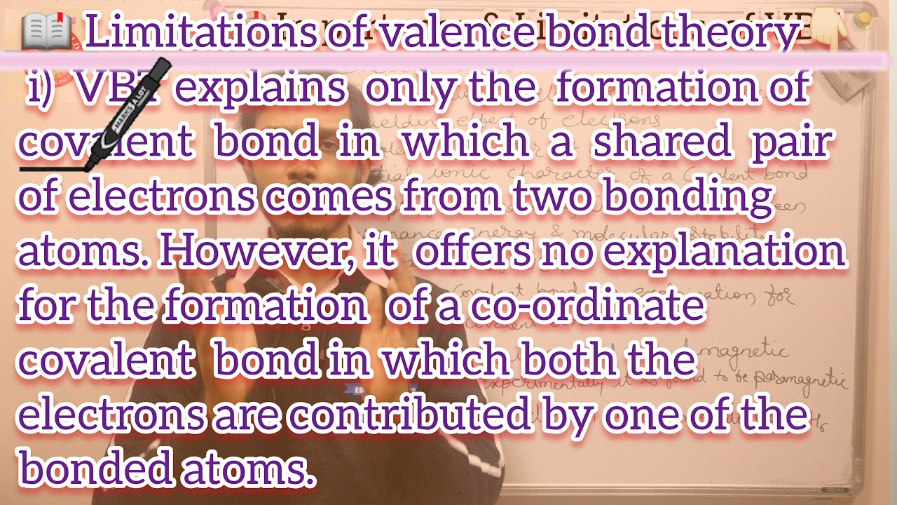Importance & Limitations of Valence Bond Theory (VBT) | MYEH-079 ...