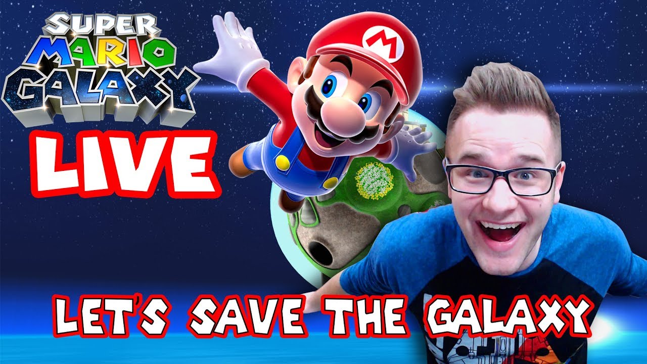 Super Mario Galaxy LIVE Stream (Part 1) Gate, Terrace, Fountain ...