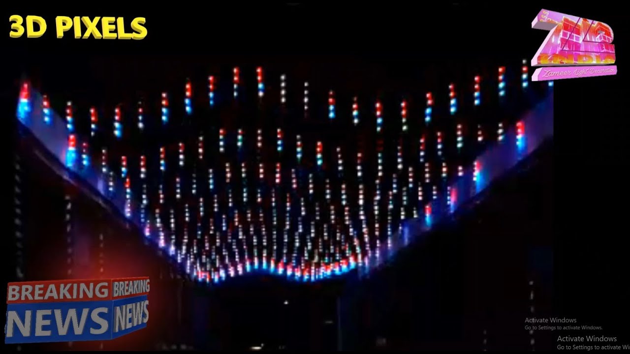 3D LED Pixel Ceiling Light Very Effective || Programing Available ...