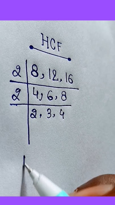 HCF FIND TRICK #maths #mathstricks #simplify #simplifying #hcf #lcm # ...