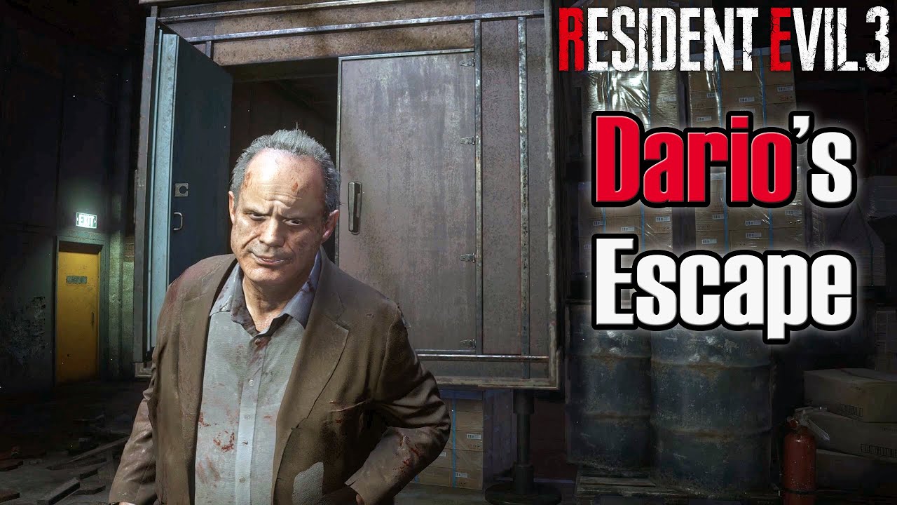 Resident Evil 3 Remake - What if Dario tries to escape - YouTube
