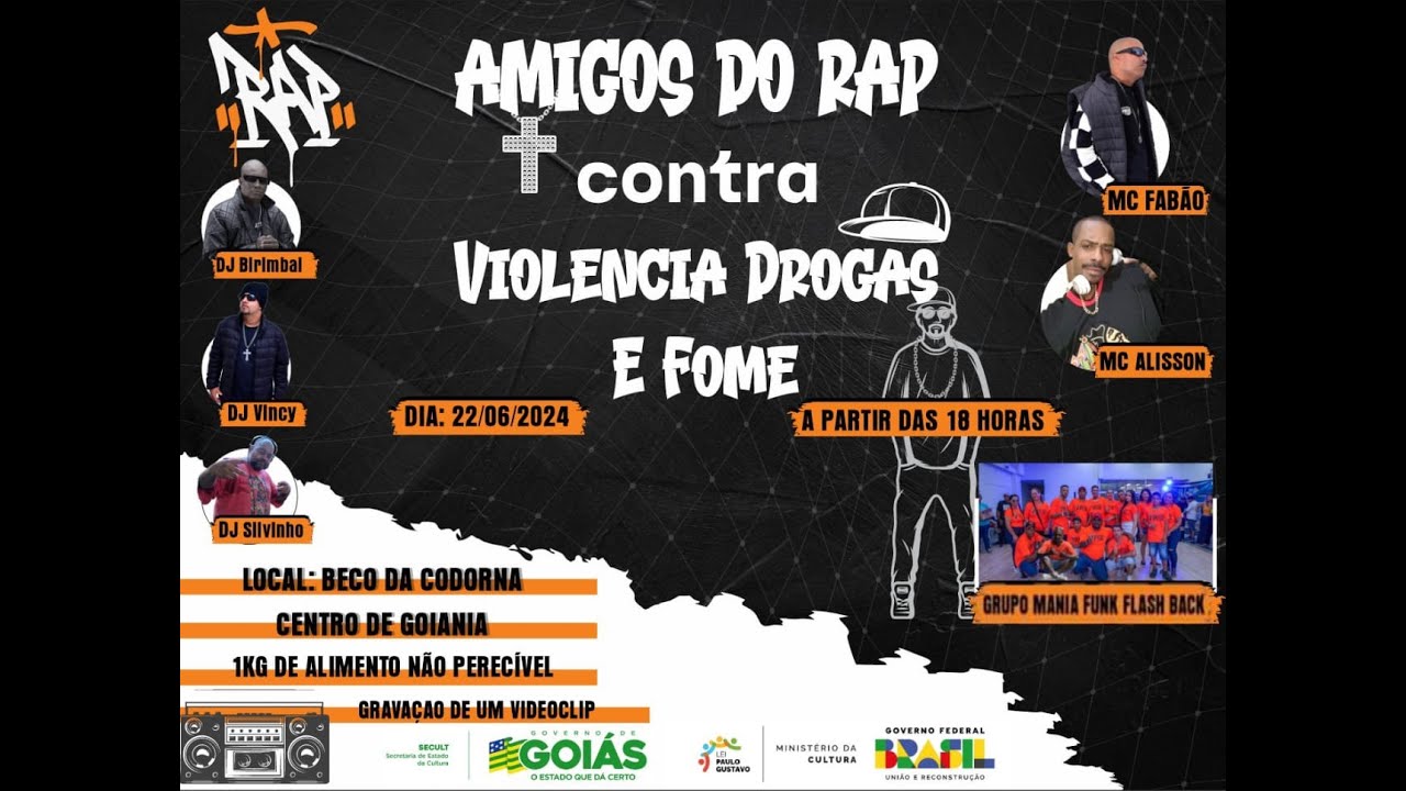 VIDEO CLIP Amigos do Rap contra Violencia Drogas e fome - YouTube