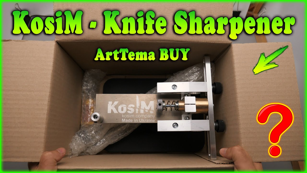 KosiM - Knife Sharpener with swivel mechanism KosiM. Unpacking a parcel ...