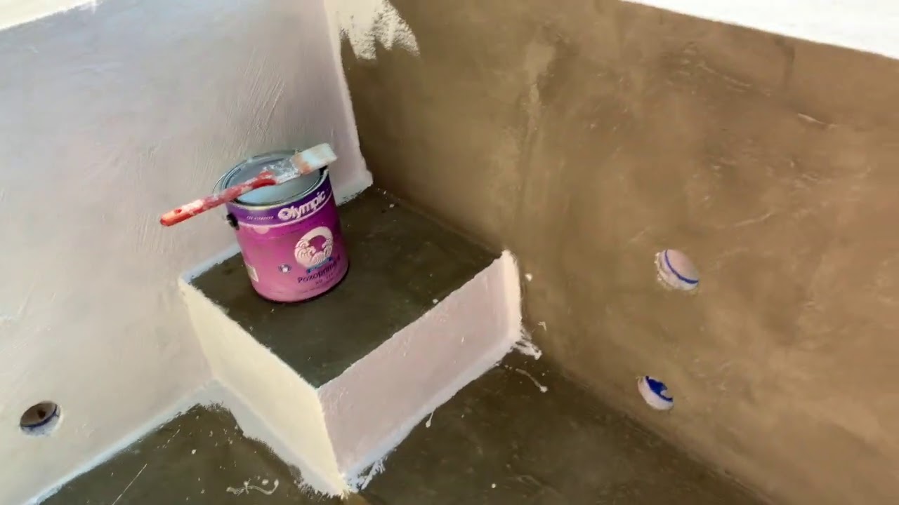 DIY Hot Tub- Part 5: paint and tile - YouTube