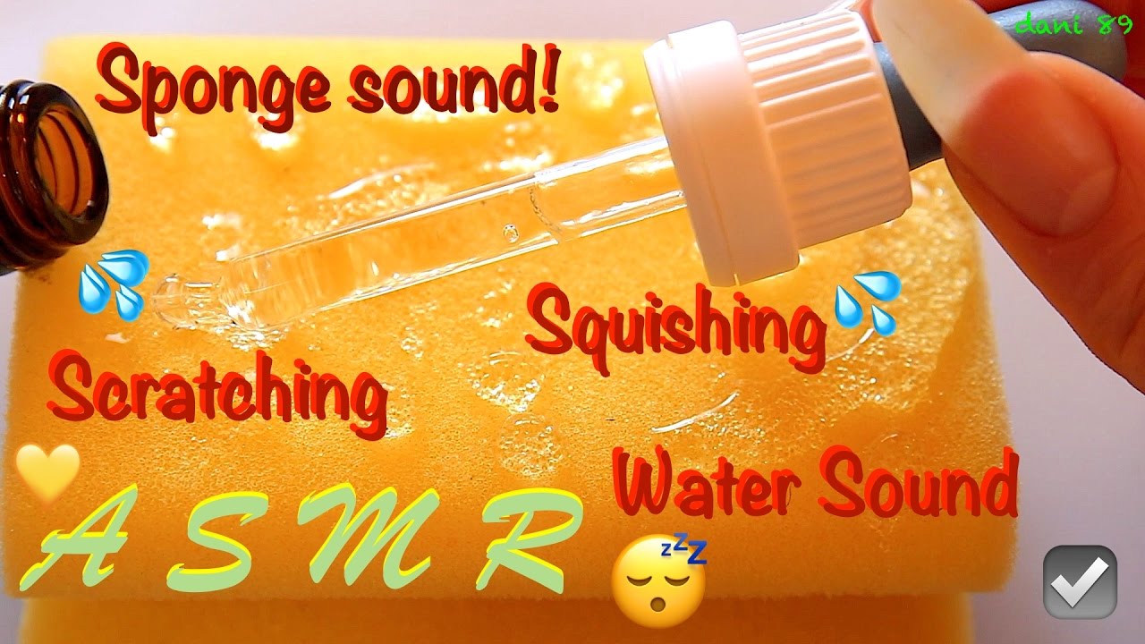 💛 Do you like sponge-sound? 🎧 new ASMR with sponge! 💦 Scratching ...