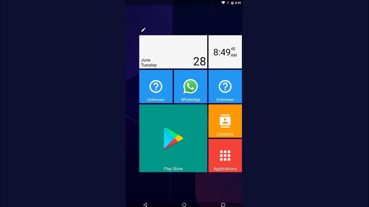 Windows Launcher for Android Square Home Launcher - YouTube