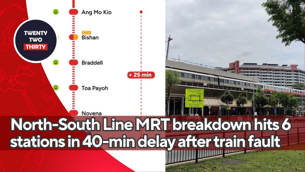 North-South Line MRT breakdown hits 6 stations in 40-min delay after ...
