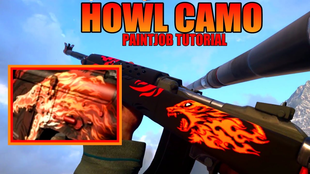 HOW to MAKE "HOWL CAMO" in COD WW2 | COD WW2 CSGO HOWL CAMO PAINTJOB ...