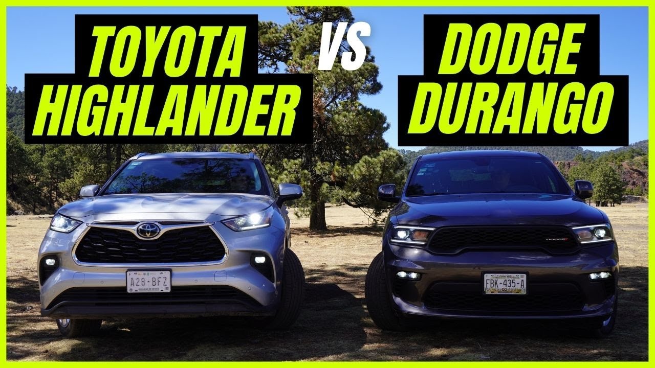 Toyota Highlander vs Dodge Durango | ¿Qué SUV es mejor? - YouTube