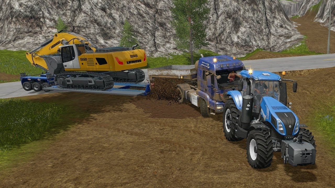 FS17 - Mining and Construction Economy Map 008 - YouTube