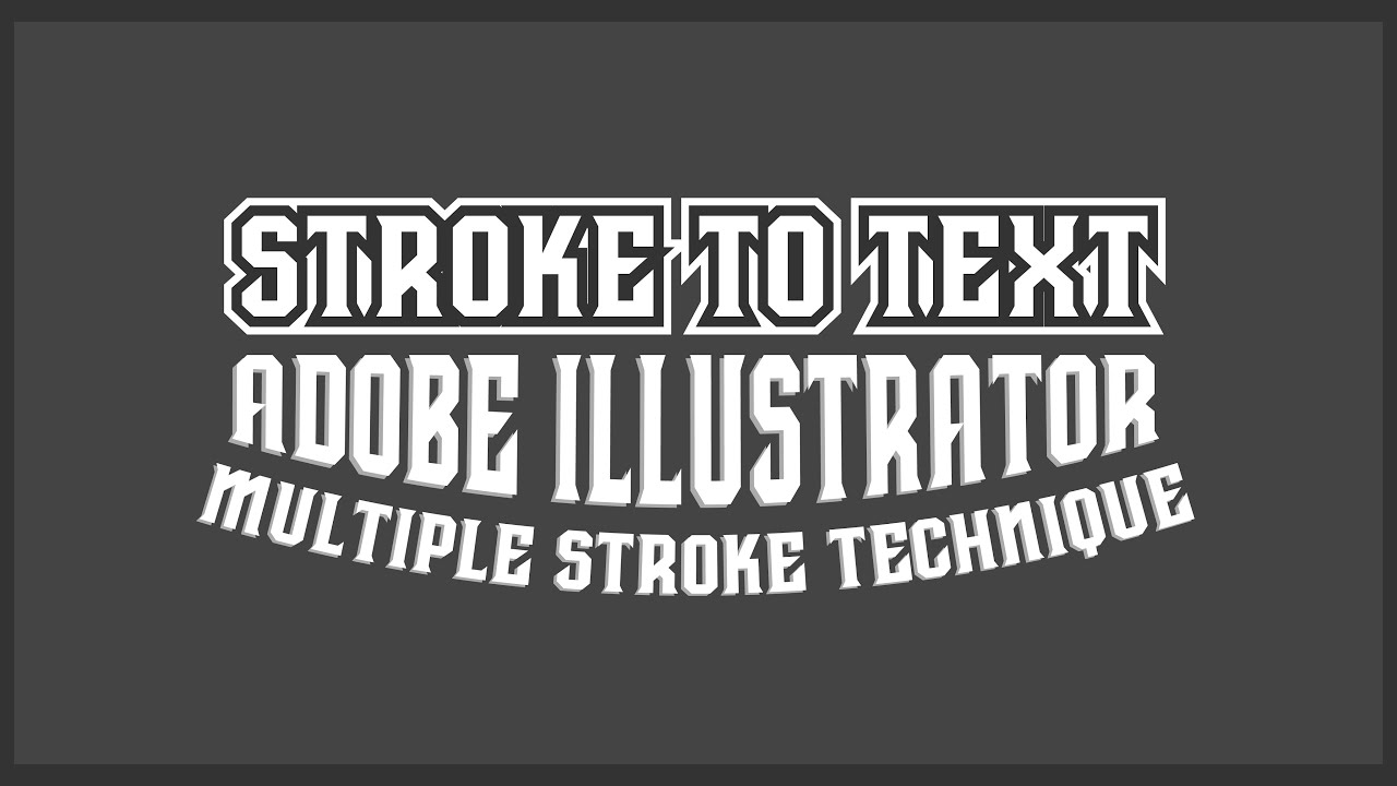 How To Add Stroke To Text In Adobe Illustrator Multiple Strokes How To Add Stroke To Text In Adobe Illustrator Multiple Strokes