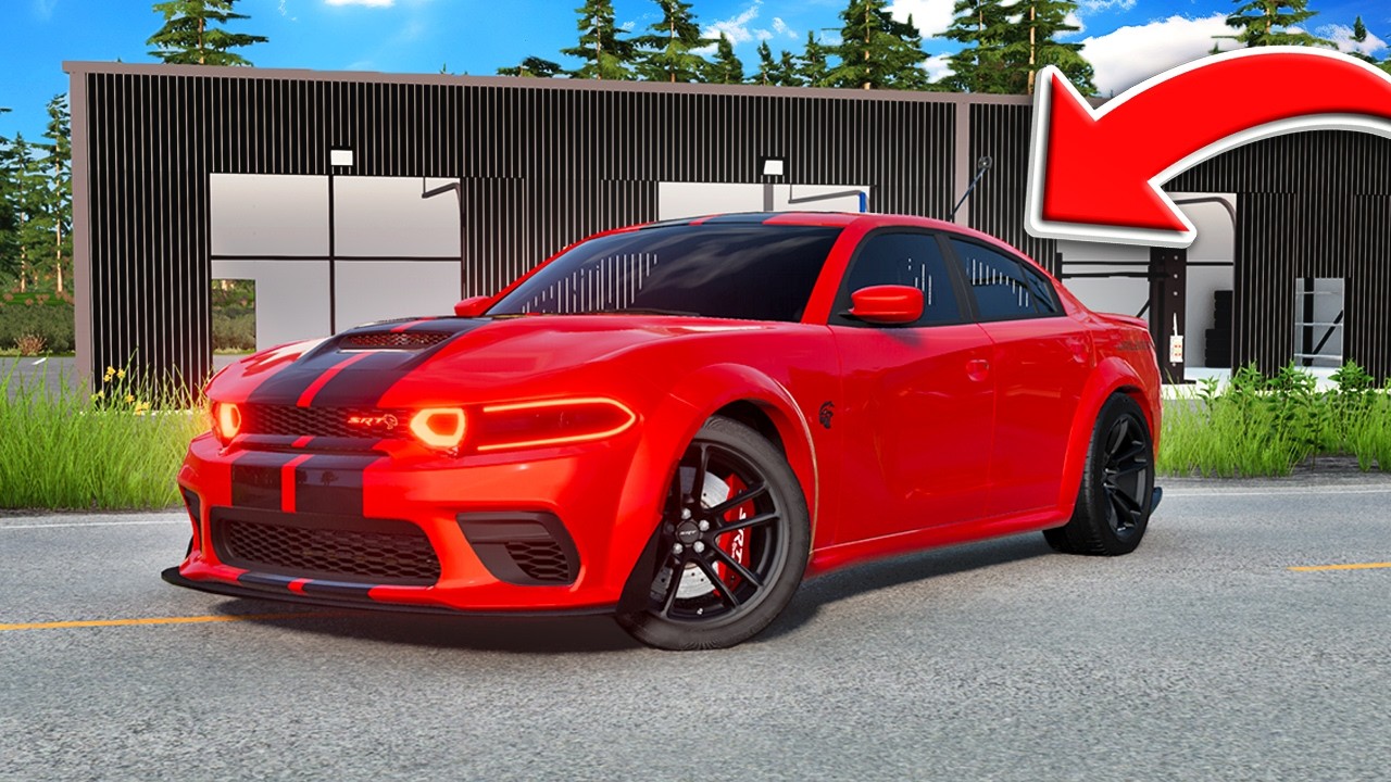 picking up my Hellcat from the shop - Realistic BeamNG Drive Roleplay ...