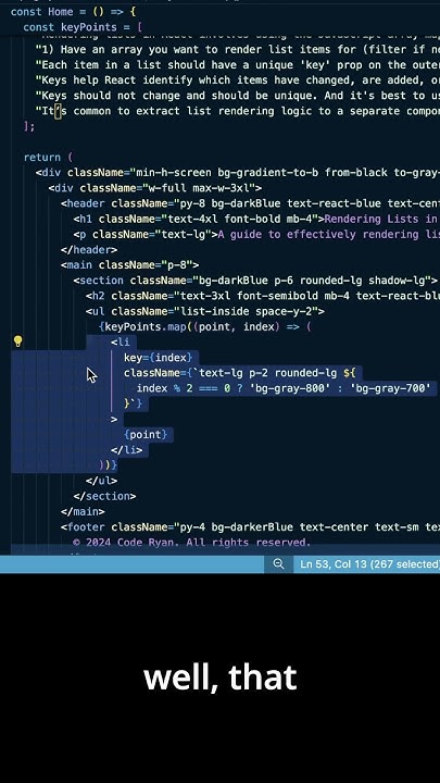 Know This About Rendering Lists In Reactjs Reactjs Javascript Youtube