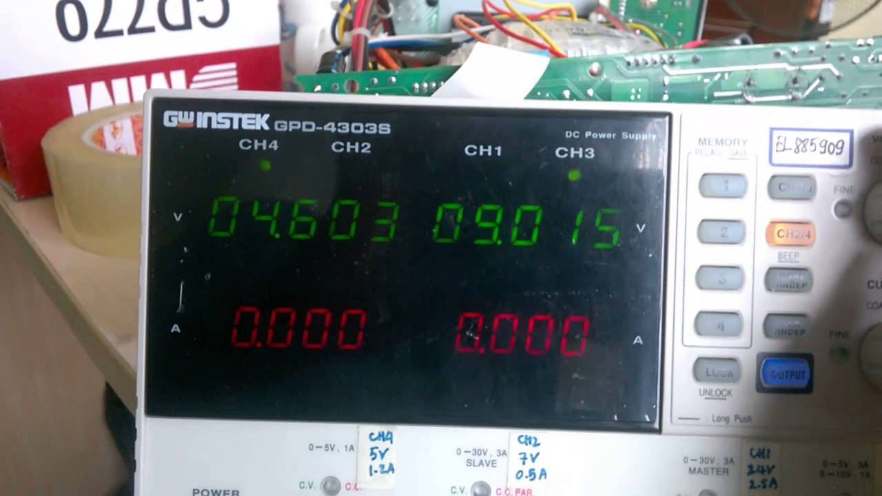 GWINSTEK GPD-4303S - YouTube