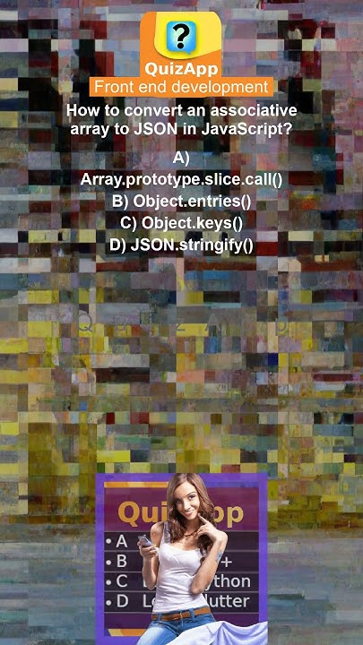Front end development How to convert an associative array to JSON in JavaScript - YouTube