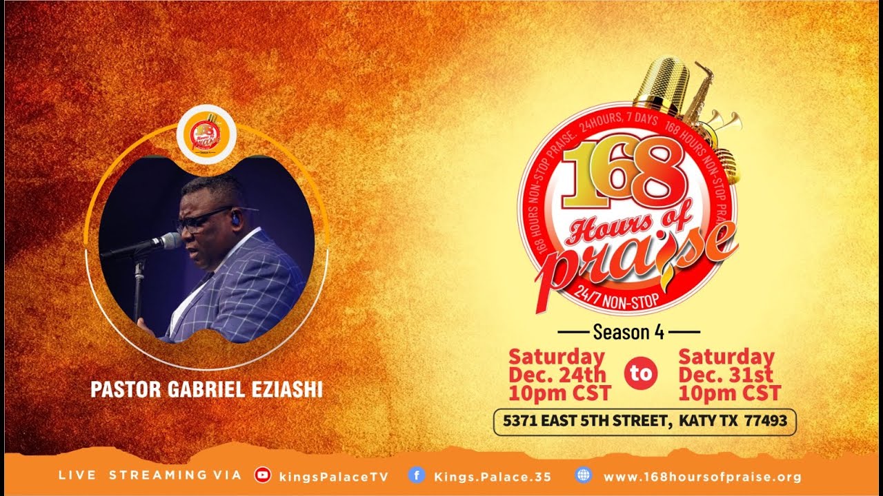 45th hour of 168 hours of praise | PASTOR GABRIEL EZIASHI | RCCG TKP ...