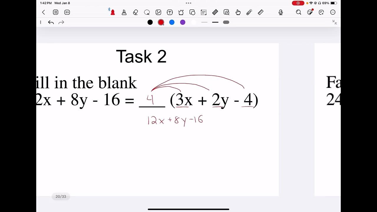 Grade 7 Math Factoring Expressions - YouTube
