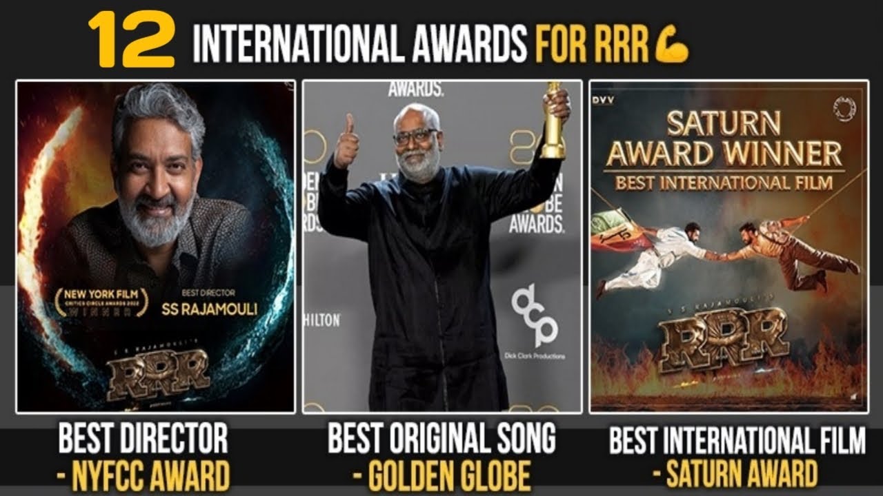 List of 12 International Awards Won By RRR Movie |Awards Won By RRR ...