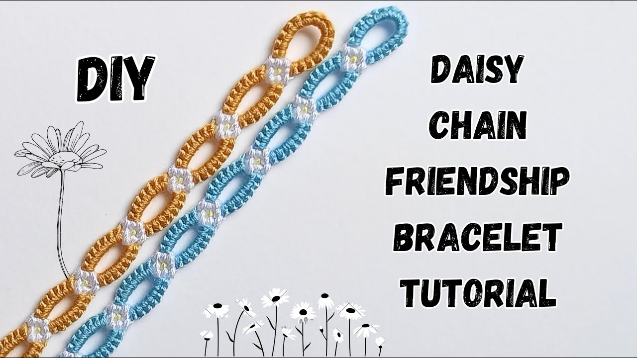 Easy Daisy Chain Friendship Bracelet 🌼🔗 Friendship Bracelet Tutorial for Beginner - YouTube