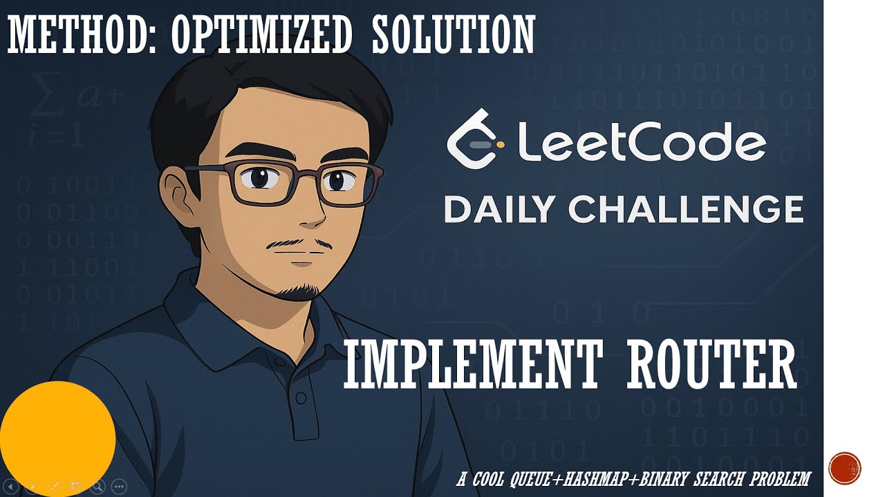 3508. Implement Router | HashMap + Queue + Binary Search | Leetcode Daily Challenge - YouTube