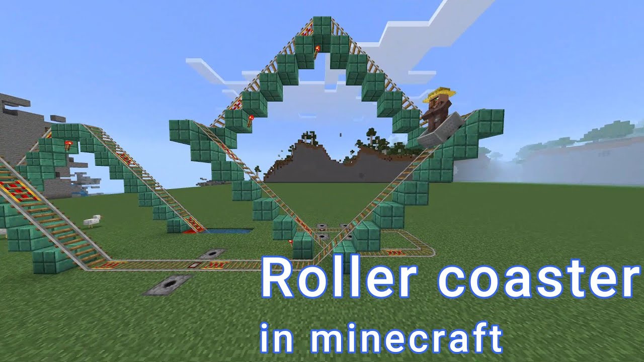 amazing Roller coaster in minecraft - YouTube