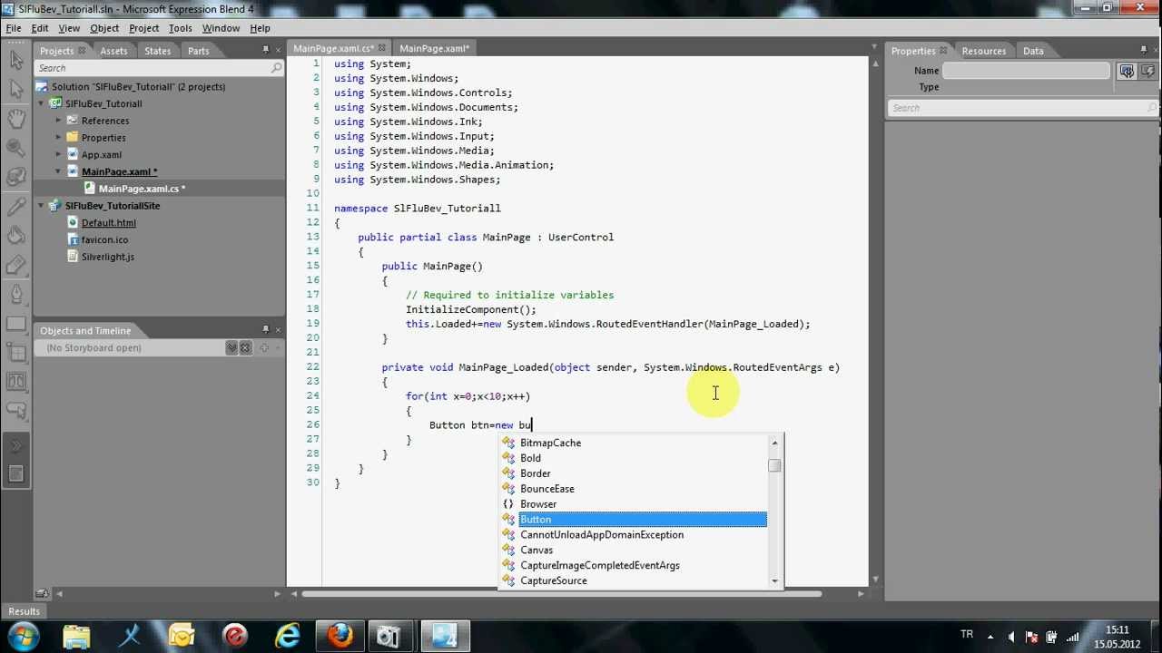 SilverLight FluidMoveBehavior Tutorial - YouTube