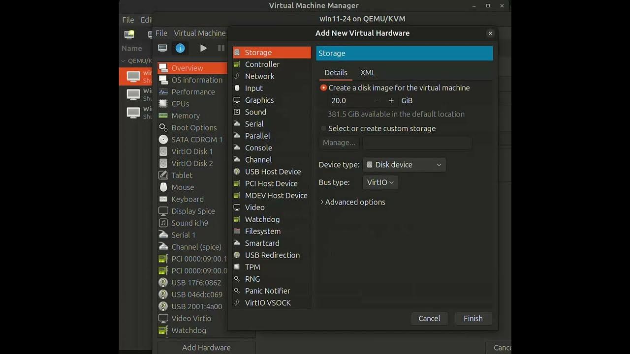 Adding a host-only network to a QEMU VM in virt-manager - YouTube