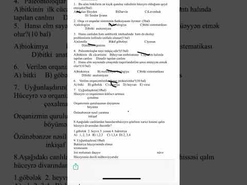 7-ci sinif biologiya ksq 1 izah yeni dərslik
