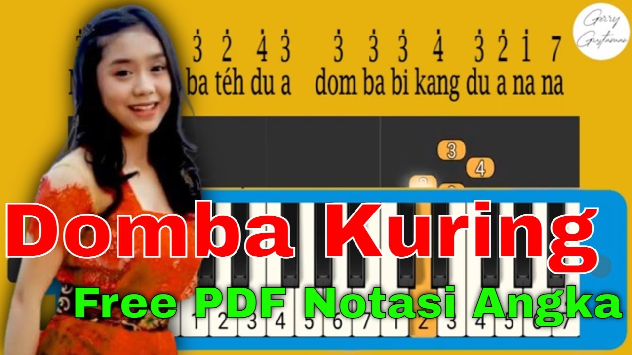 NOTASI ANGKA PIANIKA DOMBA KURING FREE PDF - YouTube