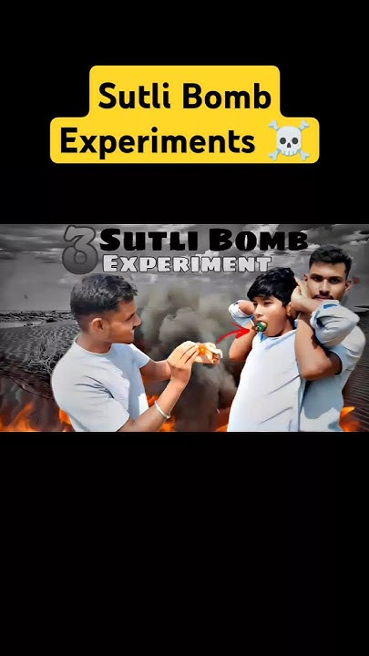 Top 3 Dangerous Sutli Bomb Experiments 💣⚠️ | Extreme Explosive Reactions 💥🔥 #experiment - YouTube