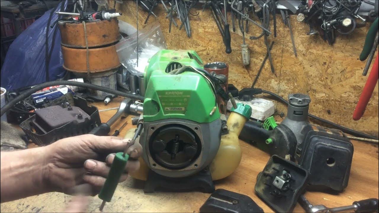 Бензо_триммер "Кратон GG-1400H"От работы косы ... дохнут. - YouTube
