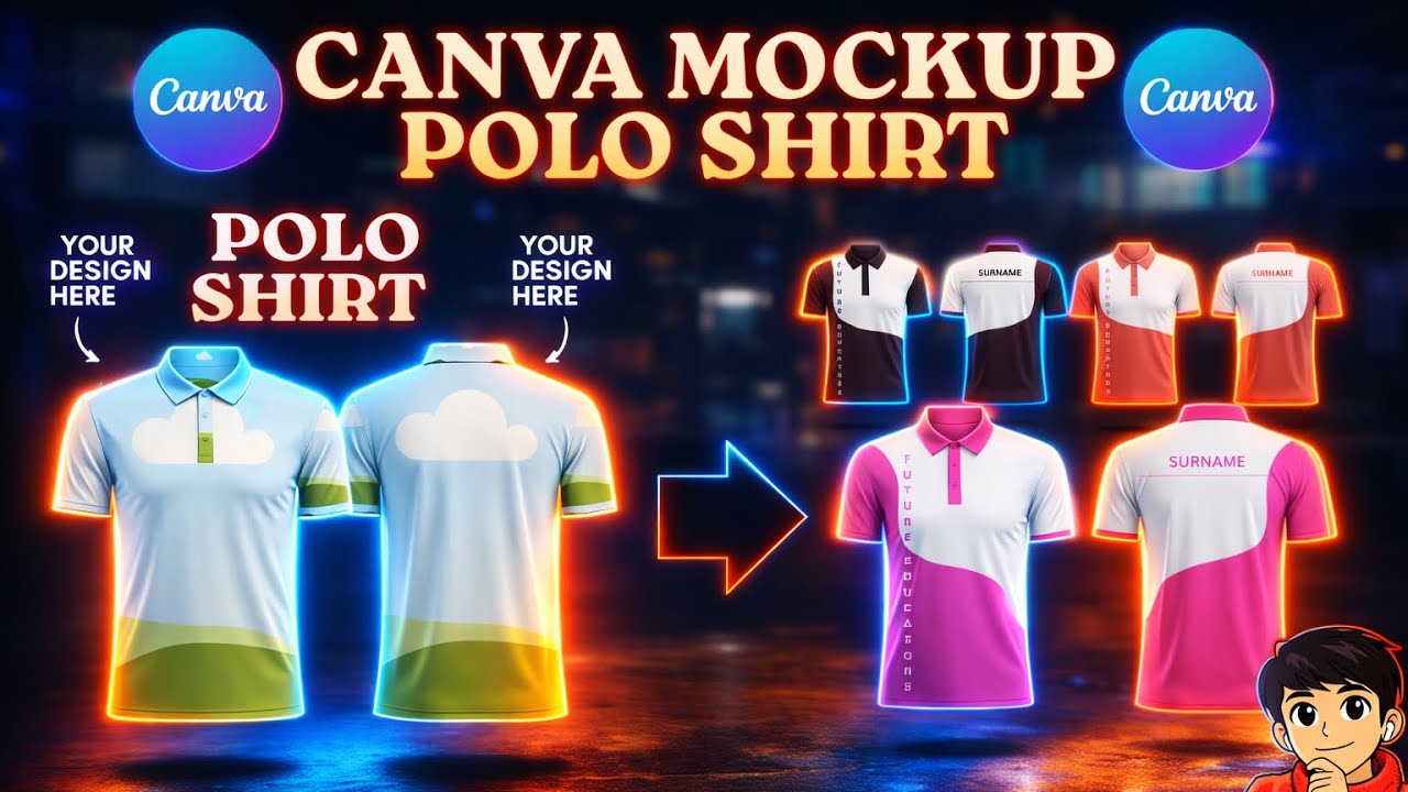 Canva Polo Shirt Mockup Tutorial 2026 - YouTube